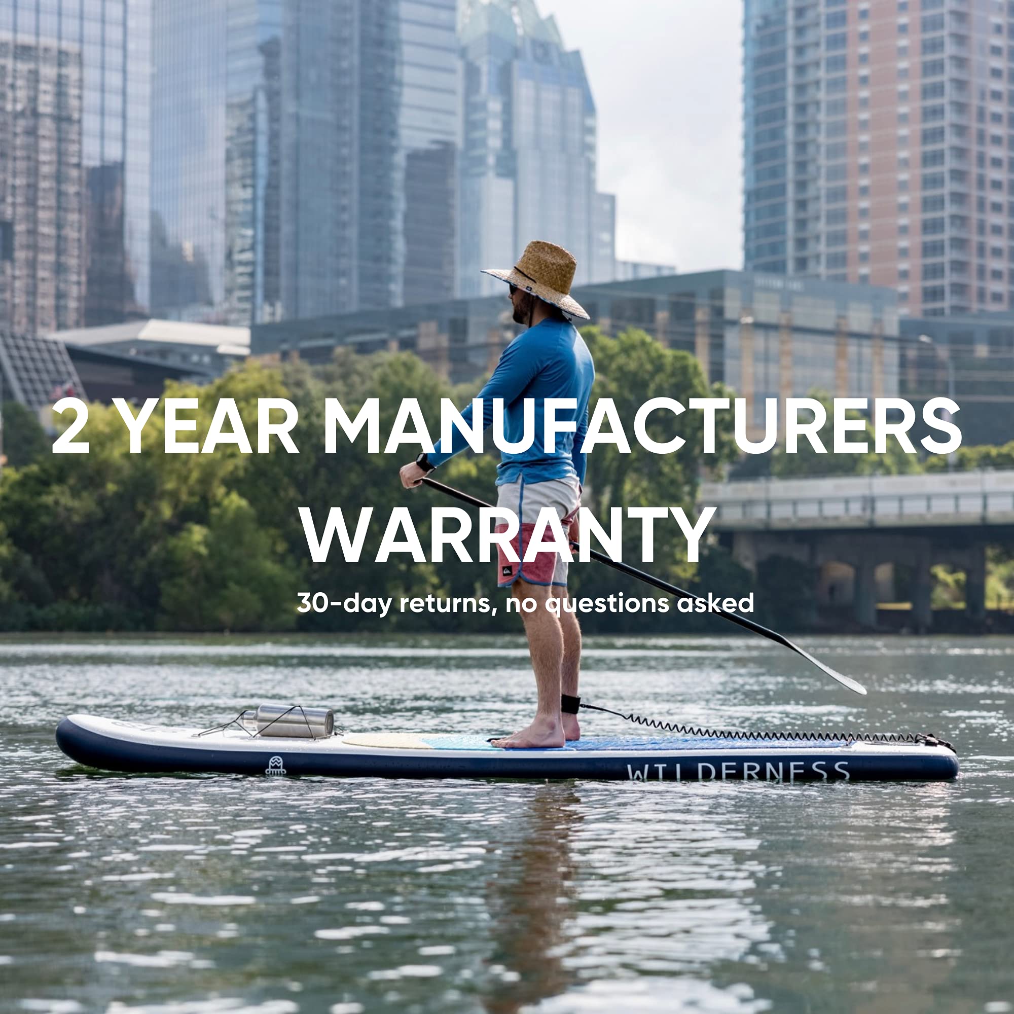 Wilderness 10'6"x32"x 6" Premium Inflatable Stand Up Paddle Board | Australian Owned | 8 SUP Accessories, Easy Balance, Non-Slip Deck, Backpack, Paddle, Leash and Pump