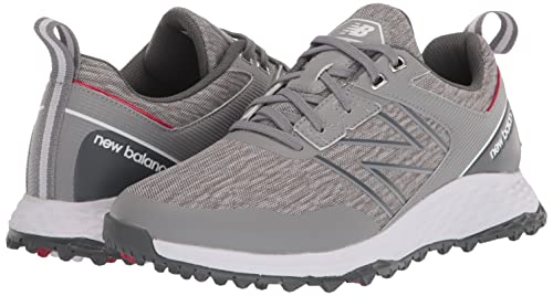 New Balance Men's Fresh Foam Contend Golf Shoe, Grey/Charcoal, 13 X-Wide