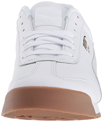 PUMA Mens Roma Sneaker, PUMA Mens White-PUMA Mens Team Gold, 9.5