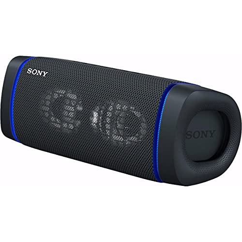 Sony SRS-XB33 EXTRA BASS Wireless Bluetooth Portable Speaker, IP67 Waterproof & Durable for Home, Outdoor, and Travel, 24 Hour Battery, Party Lights, USB Type-C, and Speakerphone, Black