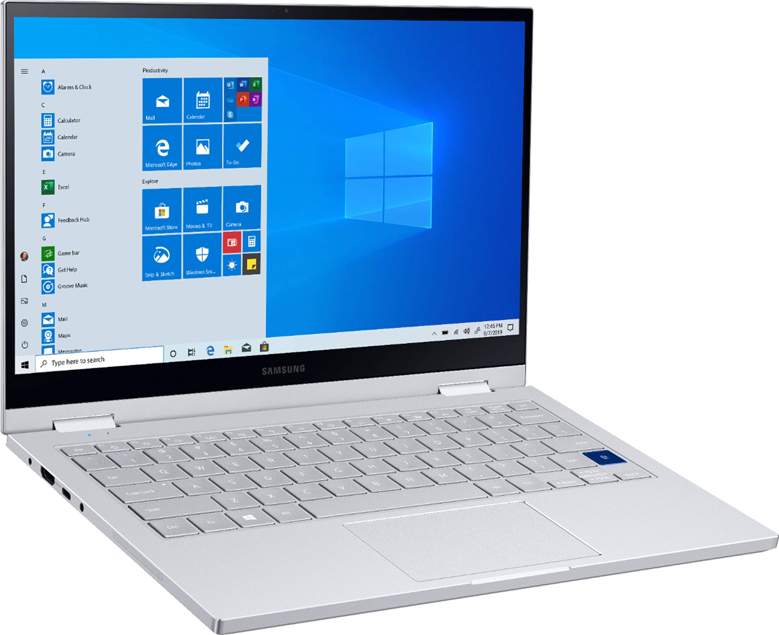 Samsung Galaxy Book Flex Alpha 2-in-1 13.3-inch QLED Touch-Screen Laptop Intel Core i5 8GB Memory 256GB SSD Royal Silver NP730QCJ-K01US (Renewed)