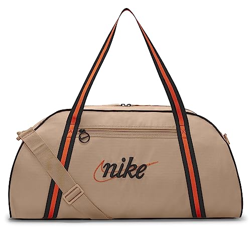 Nike Gym Club Adult Training Bag (24L) (Hemp/Black/Rush Orange)