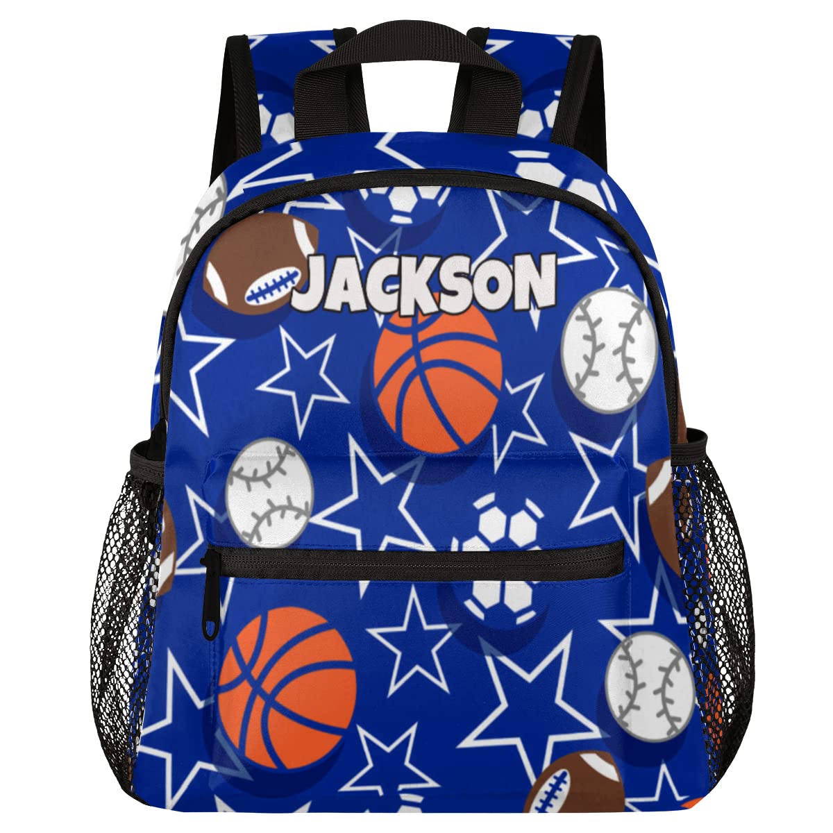 RIRIX Personalized Toddler Kids Backpack, Custom Mini Backpacks for Preschool, Schoolbag for Boys Girls Basketball Baseball