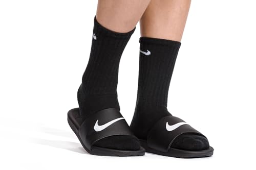 Nike Kawa Slide GS/PS 819352 Junior Slides (UK 4.5 us 5Y EU 37.5, Black White 001)