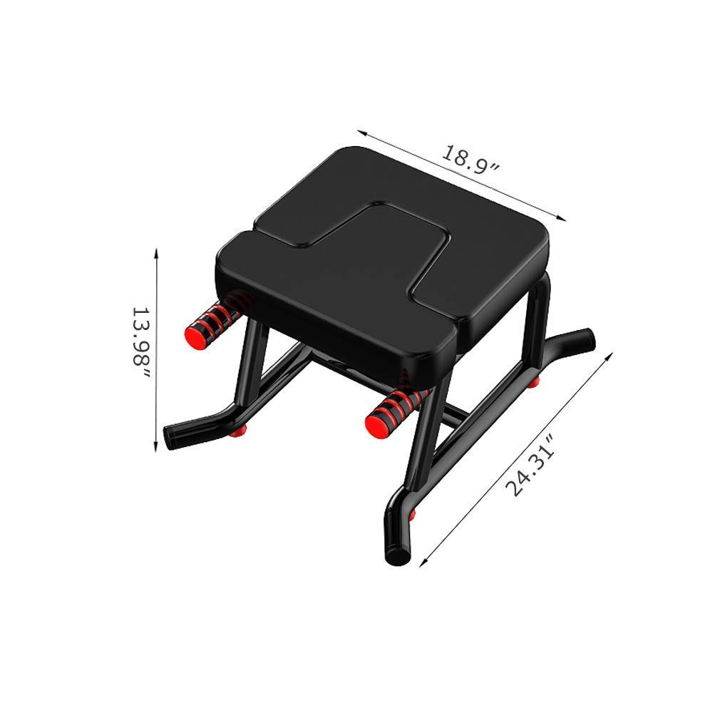 Papepipo Stable Yoga Headstand Bench - Ideal Yoga Inversion Chair with Armrests and Thickened Shoulder Cushion(Black)