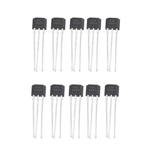 RUZYY 10Pieces 49E Hall Element OH49E Voltage Regulator Hall Effect Sensor Linear Switch