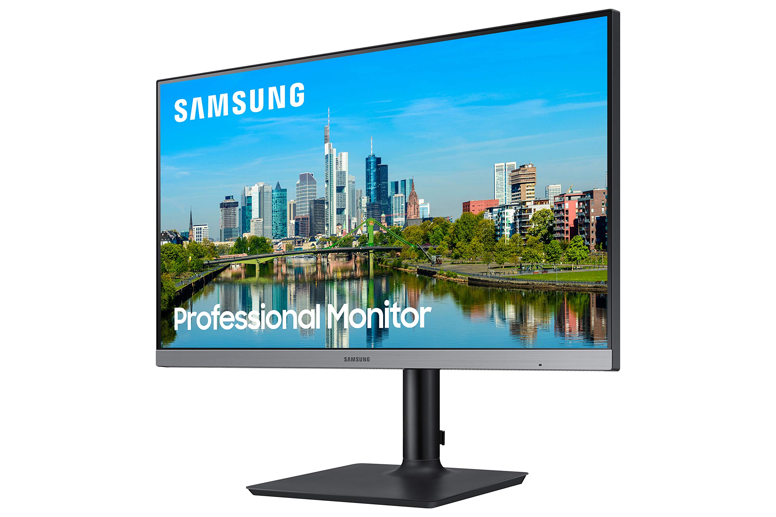 SAMSUNG FT650 Series 24-Inch FHD 1080p Computer Monitor, 75Hz, IPS Panel, HDMI, USB Hub, Height Adjustable Stand, 3 Yr WRNTY (LF24T650FYNXGO)