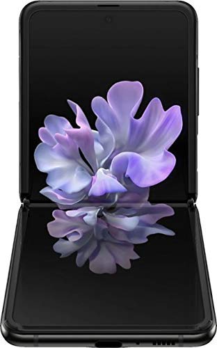 Samsung Galaxy Z Flip Factory Unlocked Cell Phone |US Version - Single SIM | 256GB of Storage | Folding Glass Technology | Long-Lasting Battery | US Warranty | Mirror Black (Renewed)