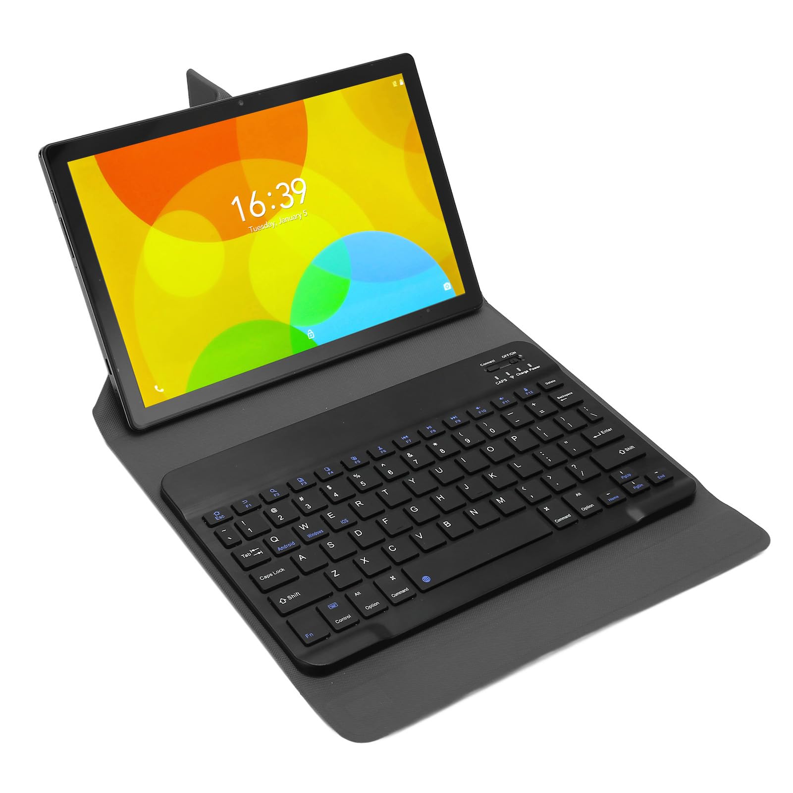 SHYEKYO HD Tablet, 12MP 24MP Camera 12GB 256GB Memory US Plug 100‑240V Gaming Tablet for Travel (US Plug)