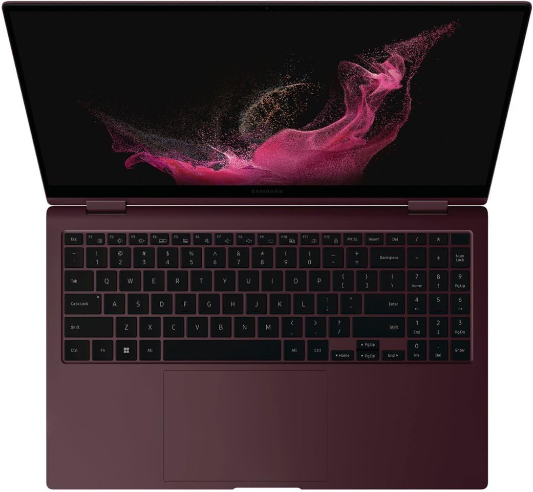 SAMSUNG Galaxy Book 2 Pro 360 15.6' Intel 12th Gen Core i7 1TB SSD 16GB Burgundy