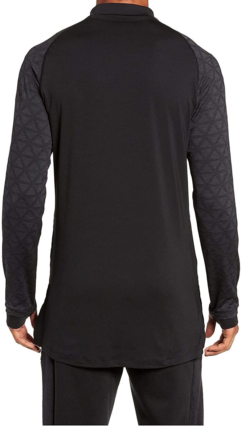 Nike Pro Men's Therma Utility Mock Neck Long Sleeve Shirt, Black, Large