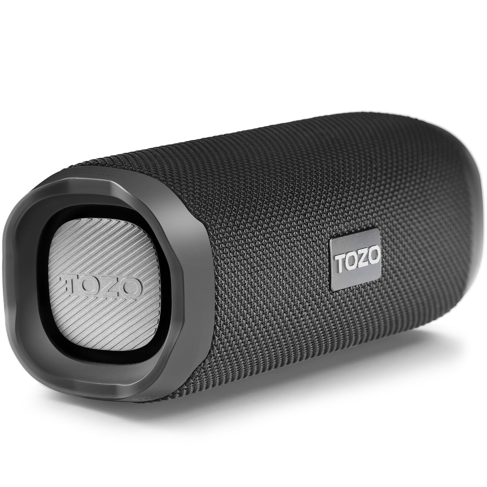 TOZO PA2 Bluetooth Speaker with Dual Drivers & Dual Bass Diaphragms, Deep Bass Loud Stereo Sound, IPX8 Waterproof, 25H Playtime, Custom EQ App Portable Wireless Speaker for Home Outdoors Travel Black