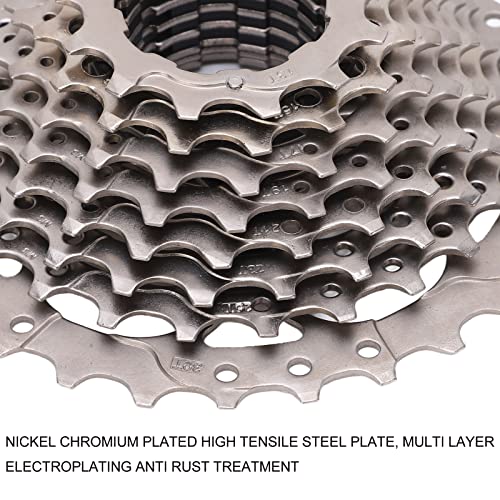 WESE 10 Speed Cassette, Anti Rust Steady Rotation 11β30T Road Bike Cassette Lightweight for Folding