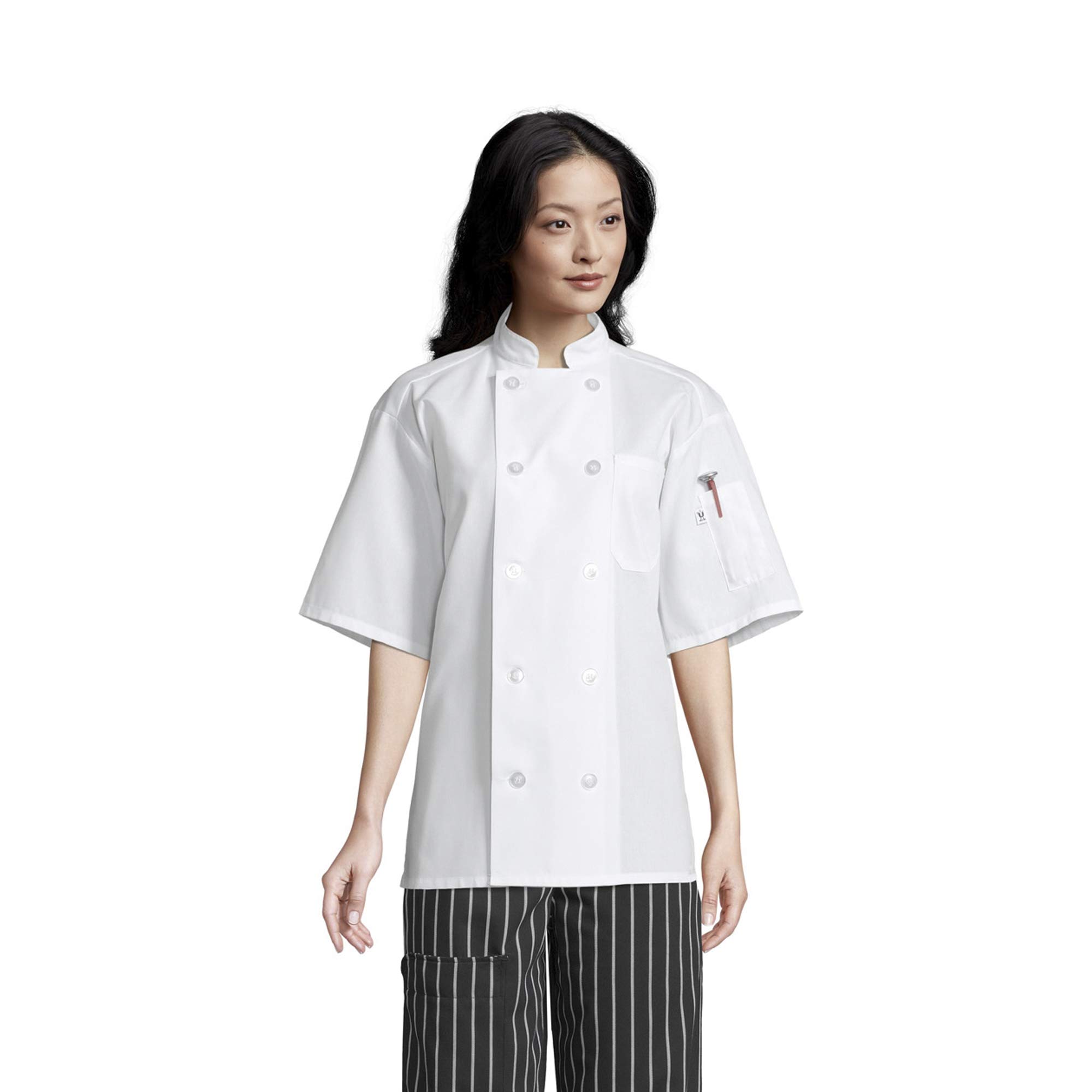 Uncommon Threads womens Tahoe Women's Fit Chef Coat Shirt, White, Small US