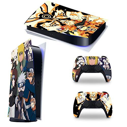 Ninja Storm - PS5 Digital Edition Skin Console and 2 Controller, Vinyl Decal Sticker Full Cover Protective