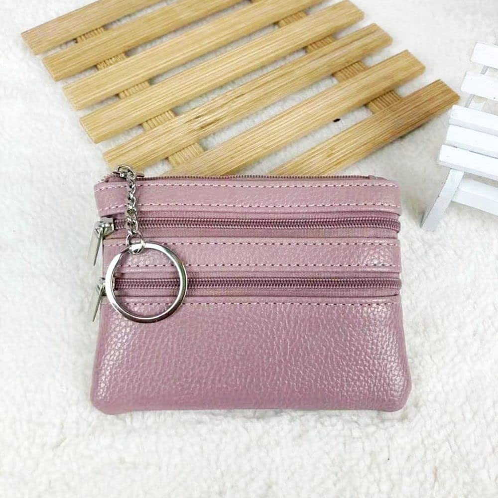 Women Small Wallet Change Purses, Multilayer Card Holder Small Purse Wallets Children's Pocket Wallets Key Holder(red)