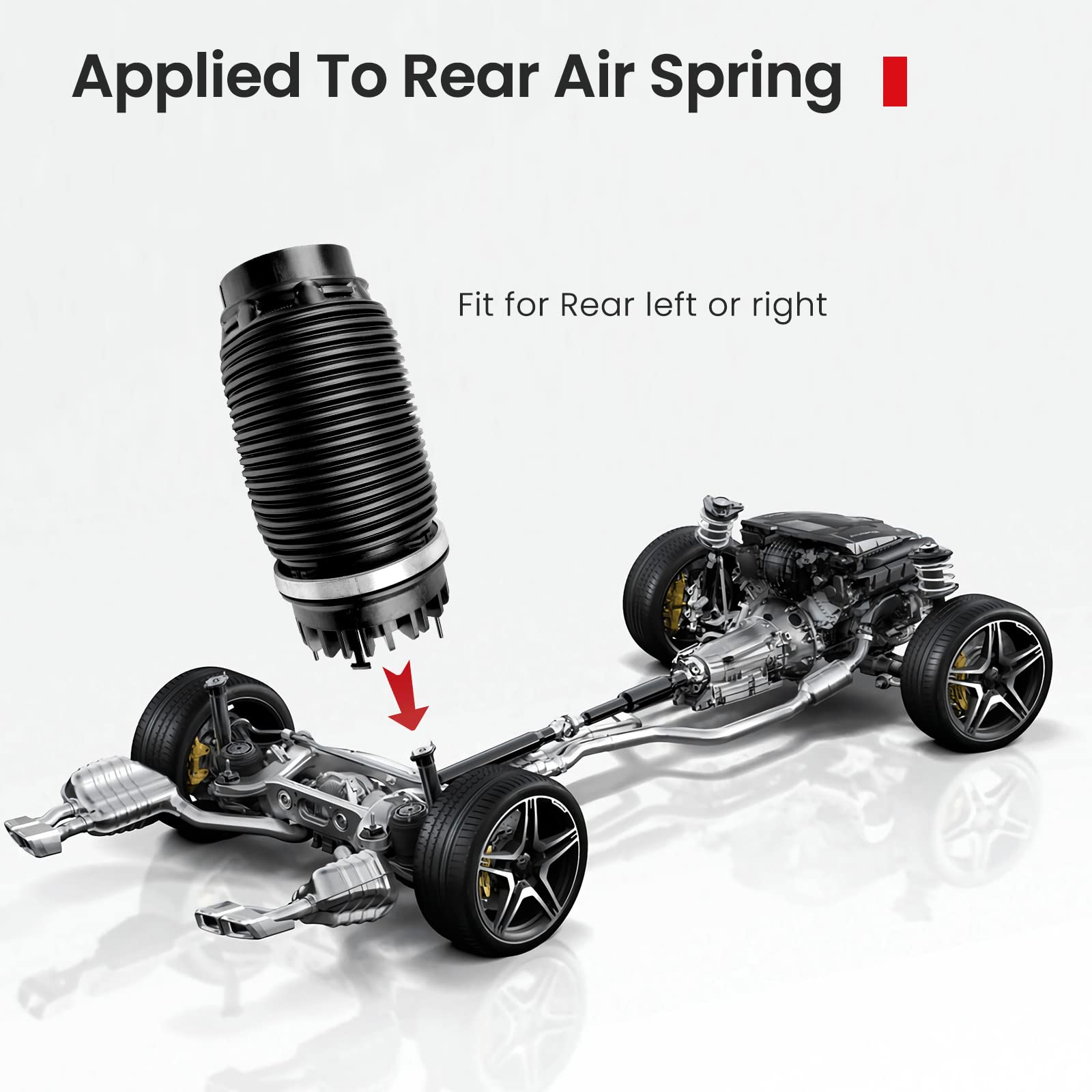 VIGOR 4877136AB Rear Air Suspension Spring Bag Compatible with Dodge Ram 1500 2013-2020 Car, OEM Number 4877136AA, 68248948AA
