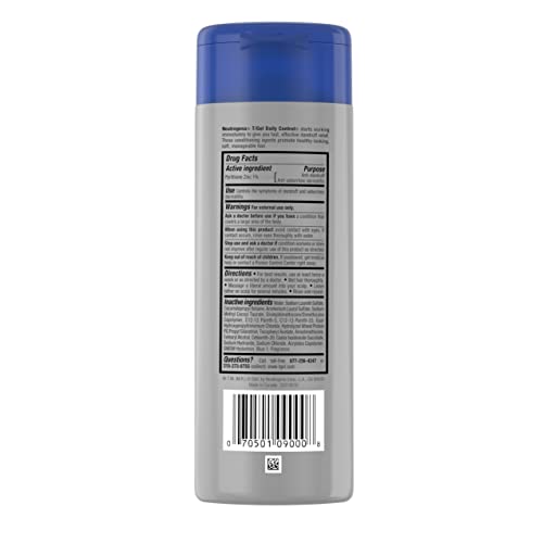 Neutrogena T/Gel Daily Control 2-in-1 Anti-Dandruff Shampoo Plus Conditioner with Vitamin E and Pyrithione Zinc, Fast Acting Relief for Scalp Itching and Flaking, 8.5 fl. oz