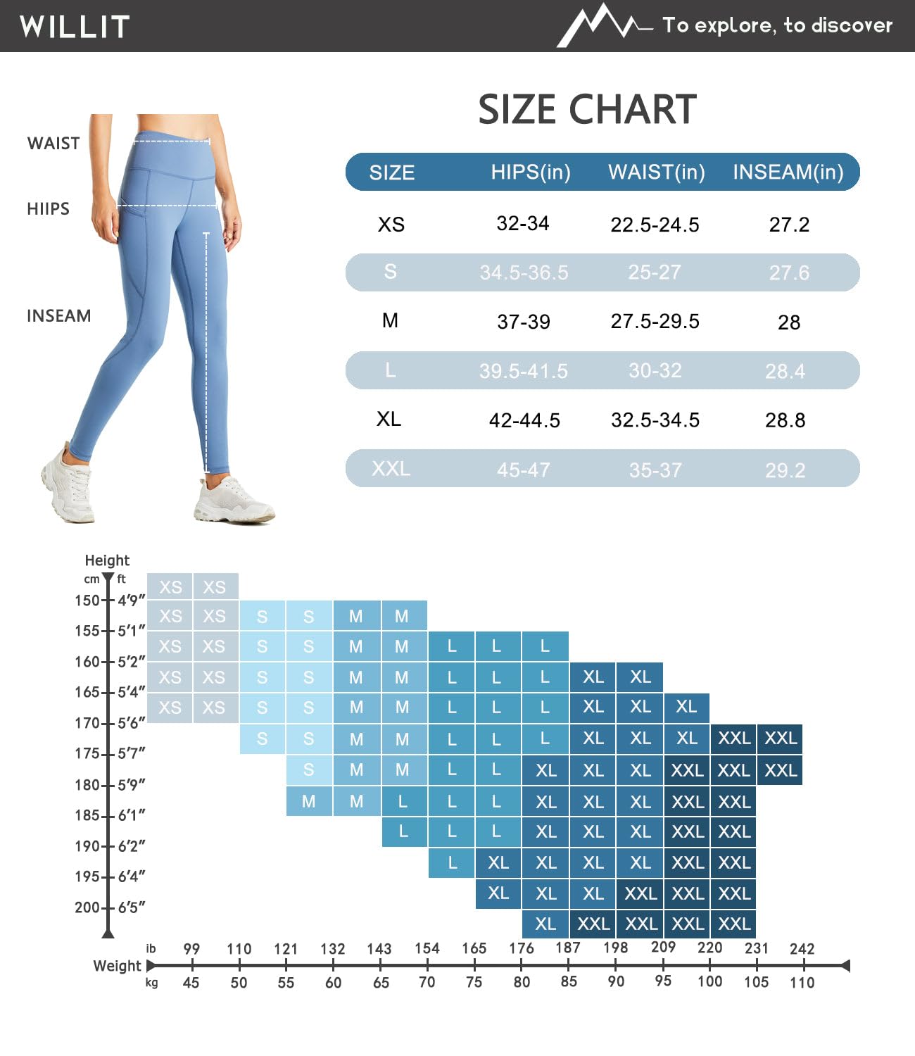 Willit Women's Fleece Lined Leggings High Waisted Winter Thermal Yoga Running Pants with Pockets Purple M