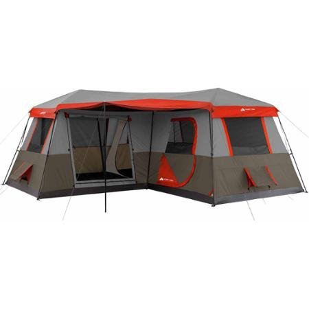 OZARK TRAIL 12 Person 3 Room L-Shaped Instant Cabin Tent