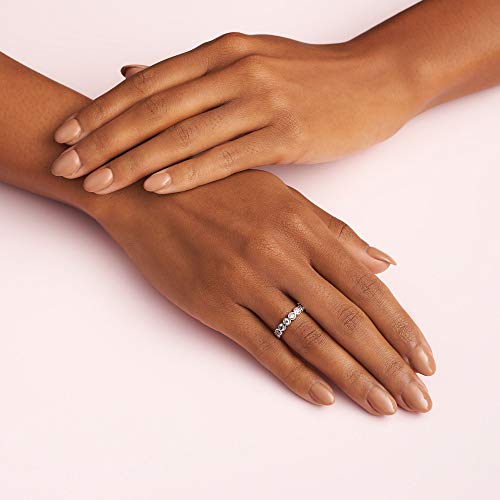 Pandora Jewelry Band of Stones Cubic Zirconia Ring in Sterling Silver, Size 8.5