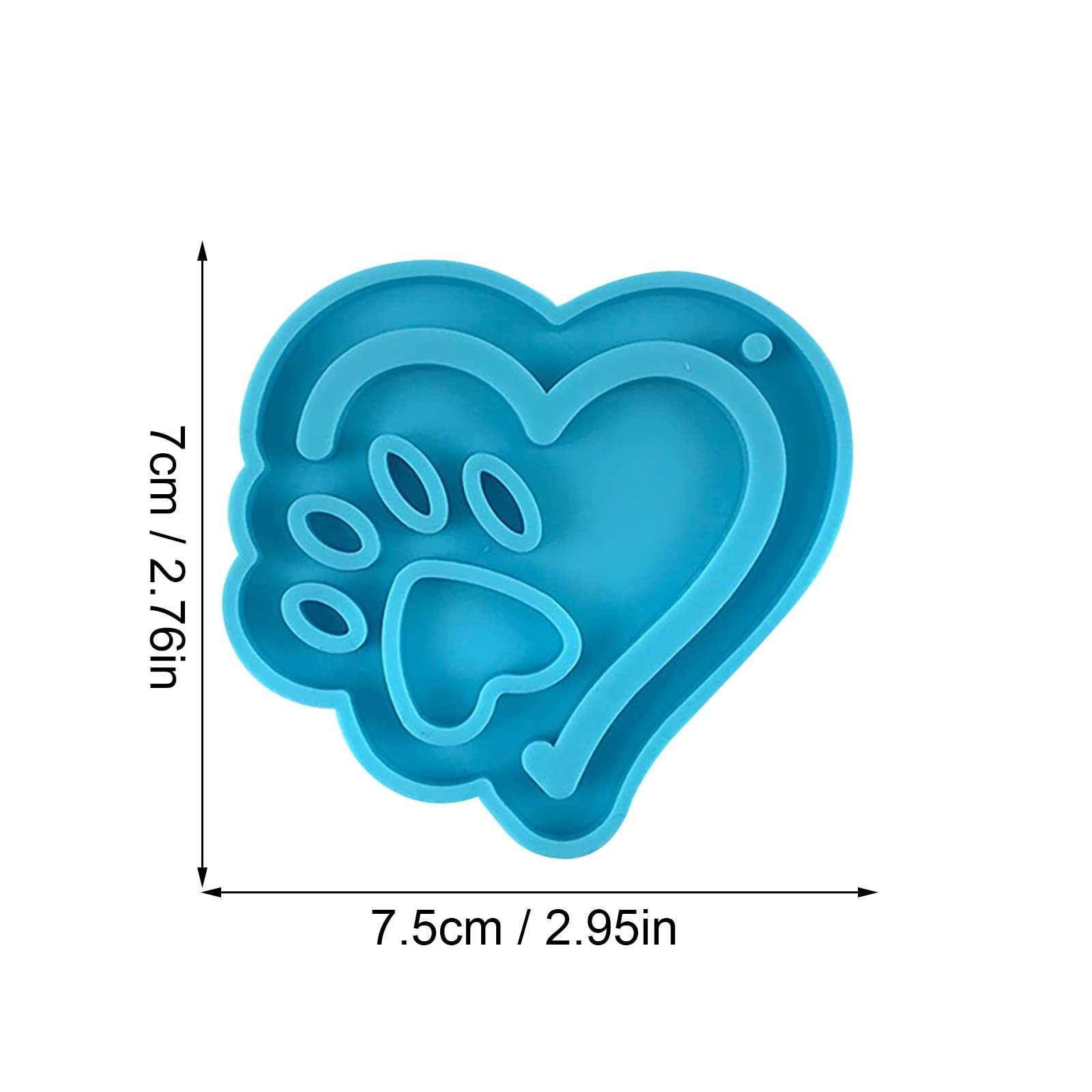 Silicone Ashtray Mould Pendant DIY Silicone Mould Epoxy Crystal Epoxy Mould for (Blue, One Size)