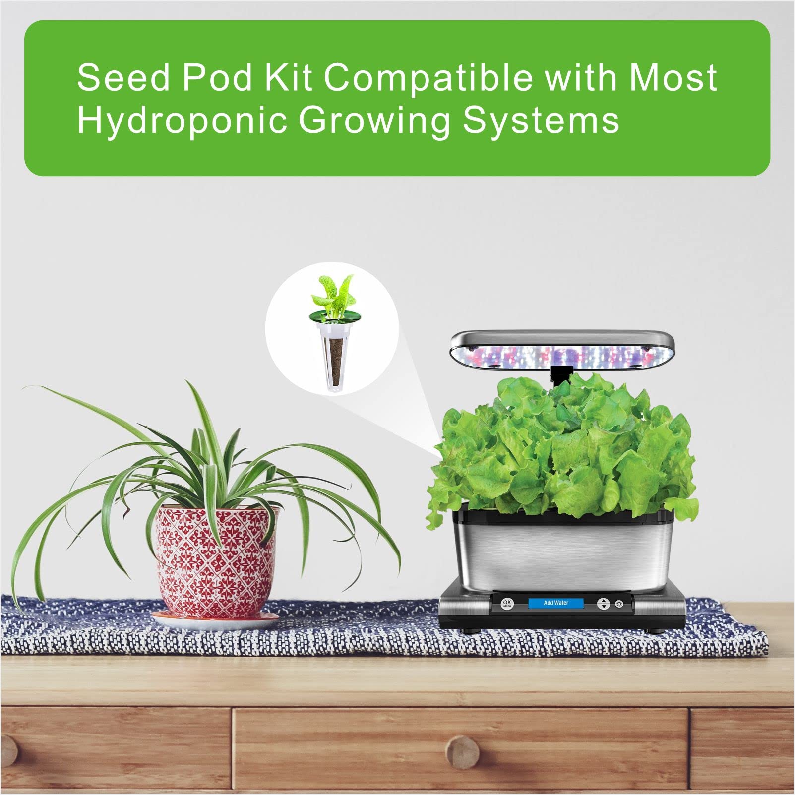 XFVFXZZ 121 Pcs Seed Pods Kit Compatible with Aerogarden, Suitable for Hydroponics Growing System for a Variety of Plants, Outdoor and Indoor Hydroponics Supplies