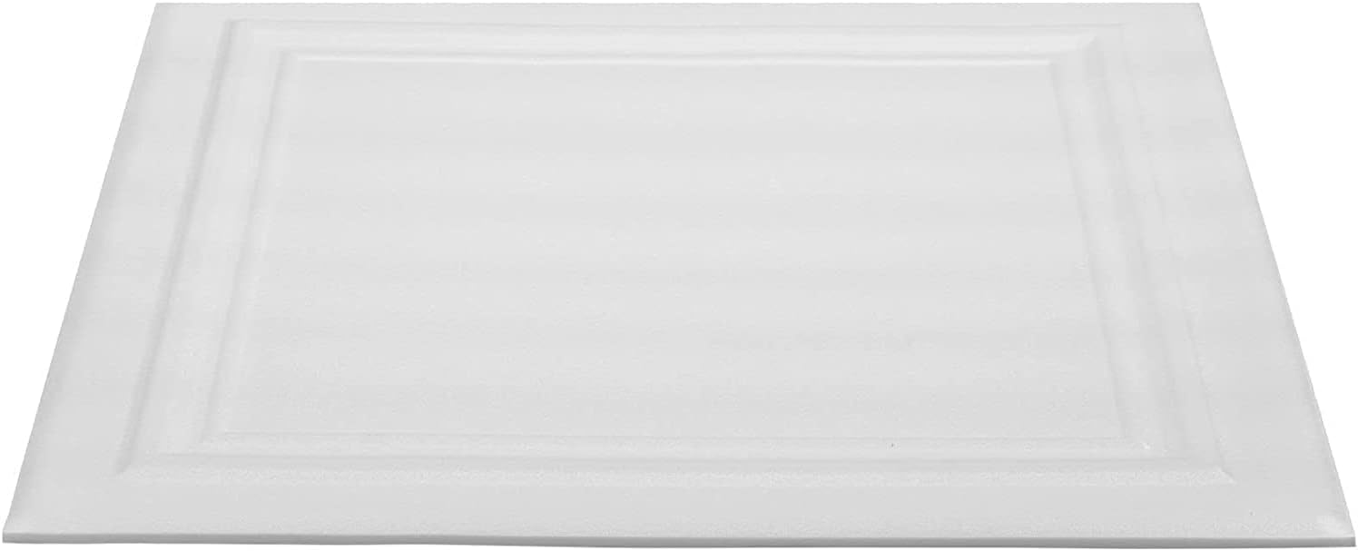 VEVOR Foam Ceiling Tiles, 19.7" x 19.7" Glue-up Ceiling Tiles, 100 pcs Lightweight Ceiling Tiles, 270 sq. ft Paintable Ceiling Tiles, 1/5" Thick Lay-in Ceiling Tile Pack for Roof and Wall Decoration