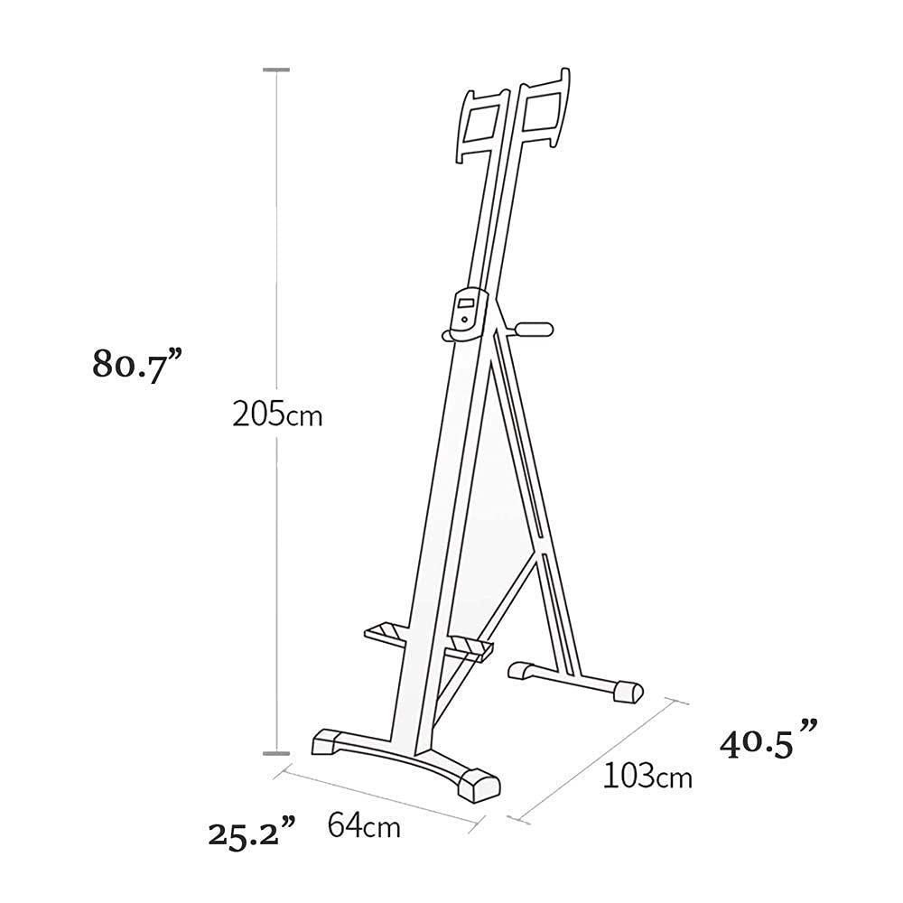 Vertical Climber Machine, Foldable Stair Stepper, Folding Vertical Climber Stepper Cardio Workout Fitness Gym for Home Gym