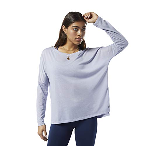 Reebok Work Out Ready Supremium Long Sleeve, Denim Dust, Small