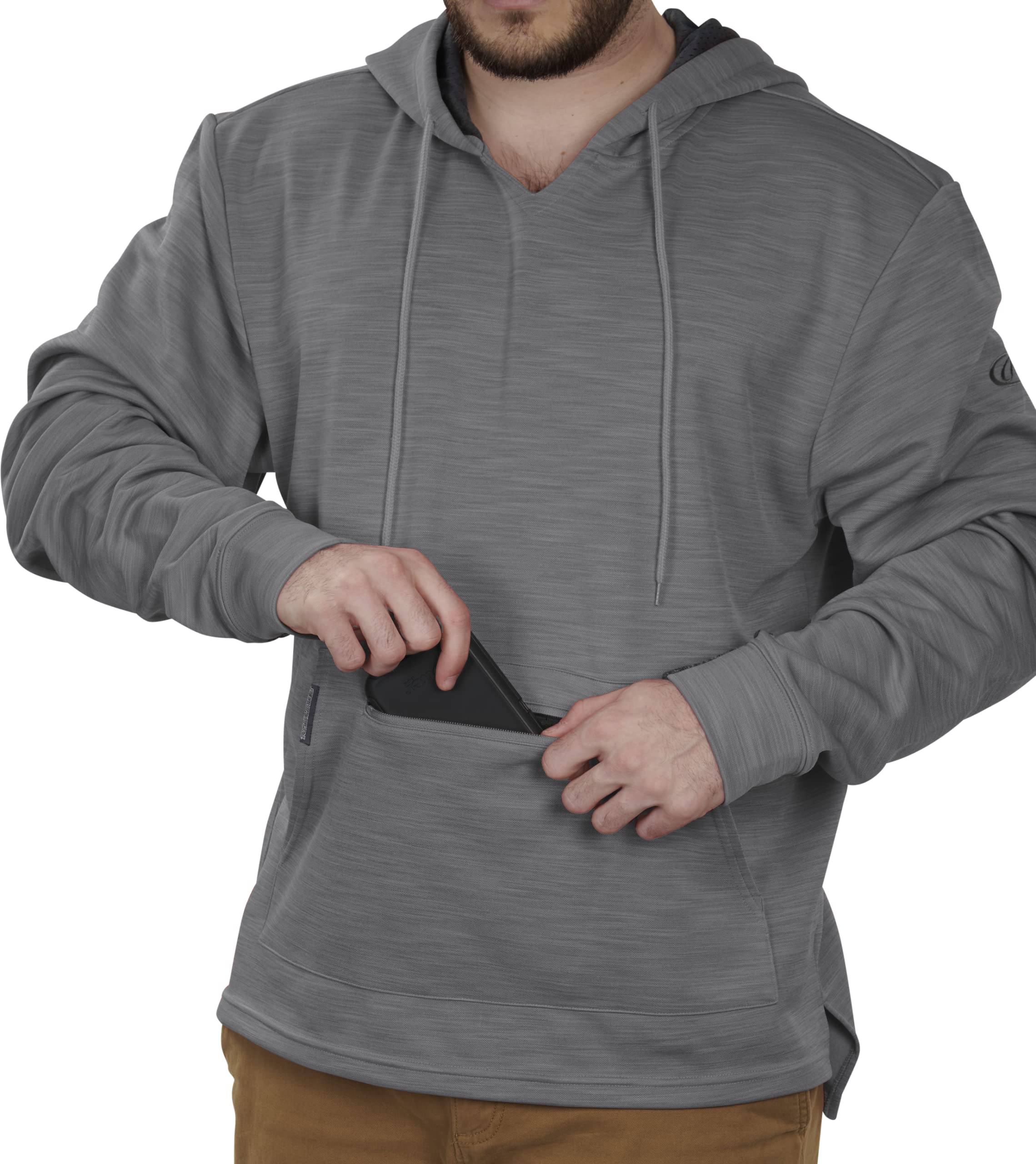 Rawlings Men's Hoodie, Blk, Large