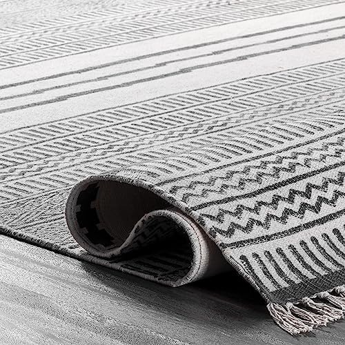 nuLOOM Hand Made Raina Area Rug, 9x12, Grey
