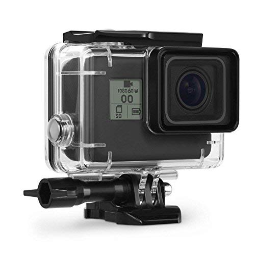 RAXPY Protective Housing Border Protective Shell Case Accessory Frame for Gopro Hero 5 Hero 6 and Hero 7 Black with Quick Pull Movable Socket (Gopro Housing)
