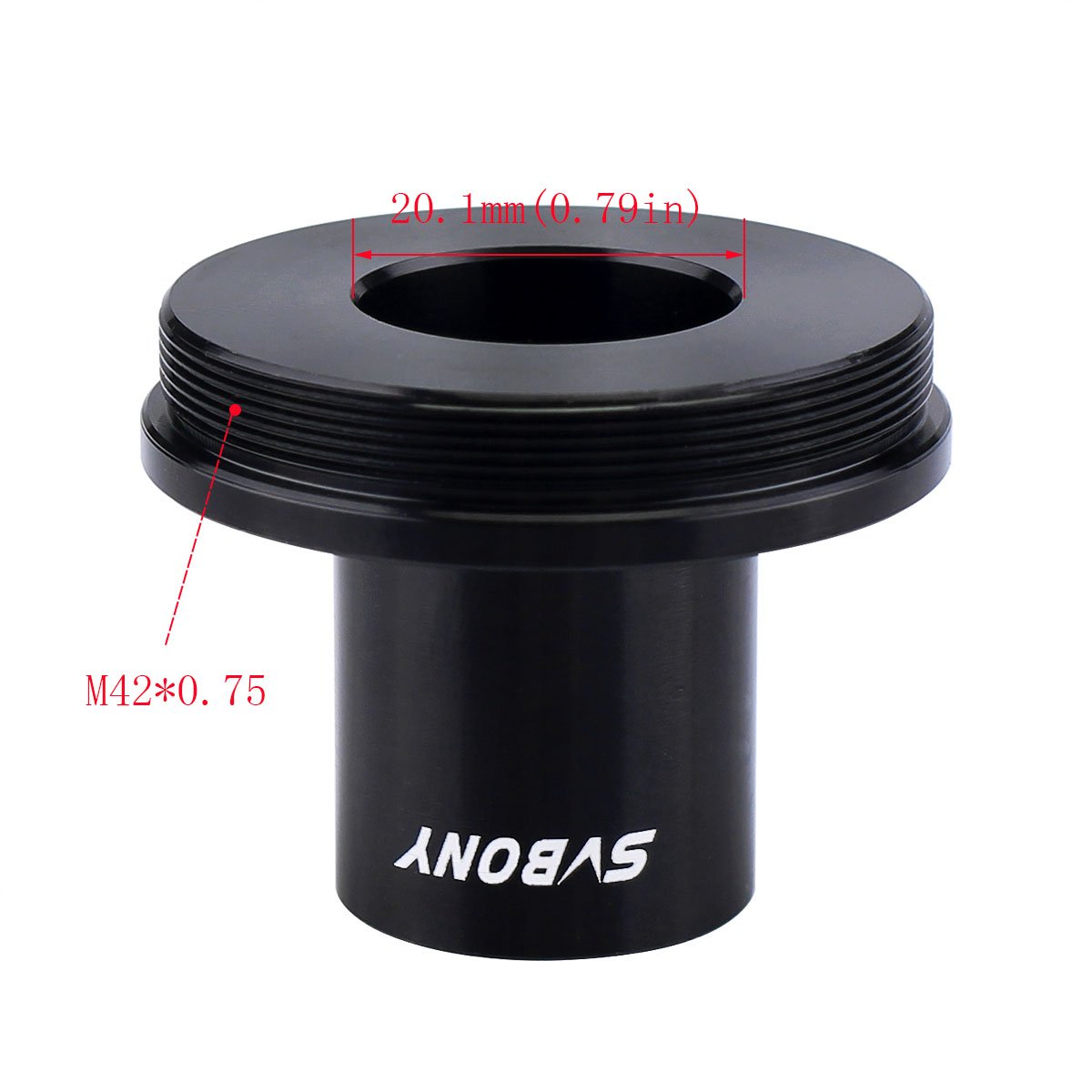 SVBONY Microscope T Adapter Camera Adapter T2 Mount Adapter for Canon EOS Camera and Microscope with 23.2mm Eyepiece Ports