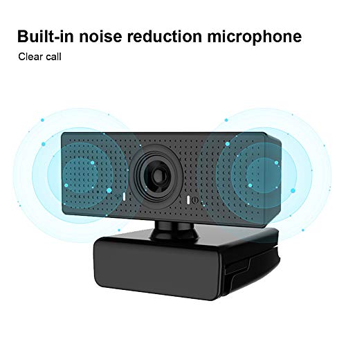 Zyyini Bindpo 1080P 30fps USB Webcam, 2MP PC Laptop Web Camera with HD Microphone, Automatic White Balance, Plug and Play for Video Conference, Online Teaching, Recording