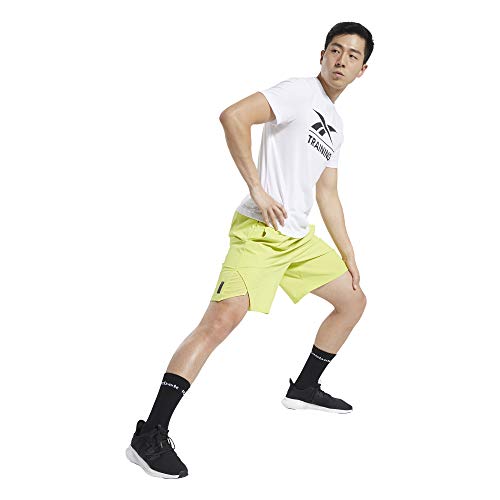 Reebok United by Fitness Epic Short, Chartreuse, M