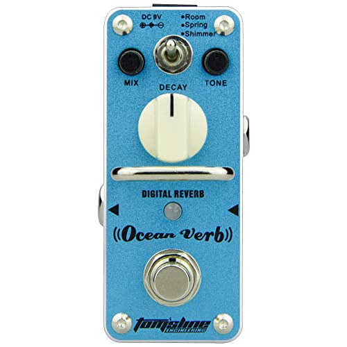 TienClef reverb pedal,Blue,Digital Reverb(AOV-3)