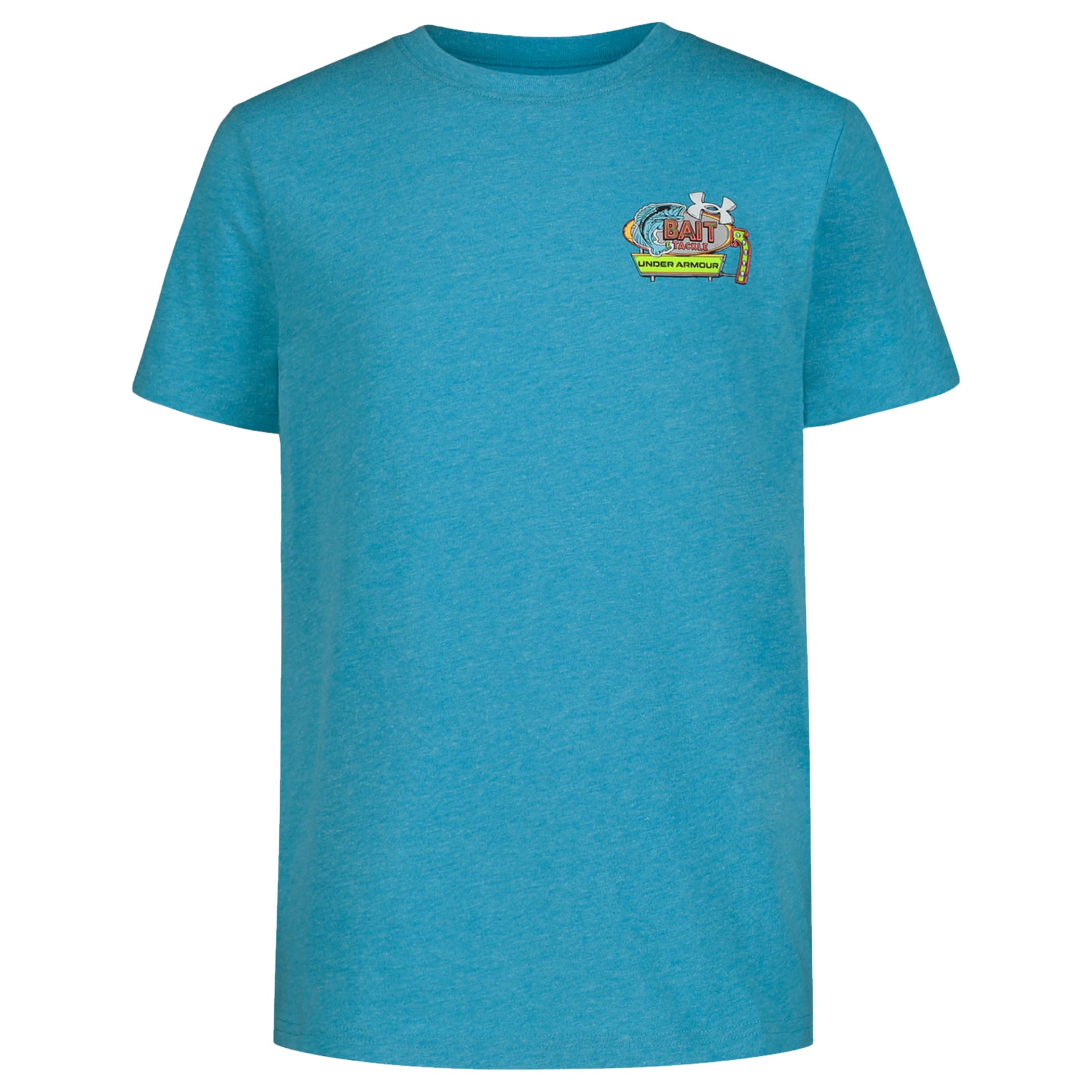 Under Armour Boys' Outdoor Short Sleeve T-Shirt, Crewneck, Blue Circuit Vista