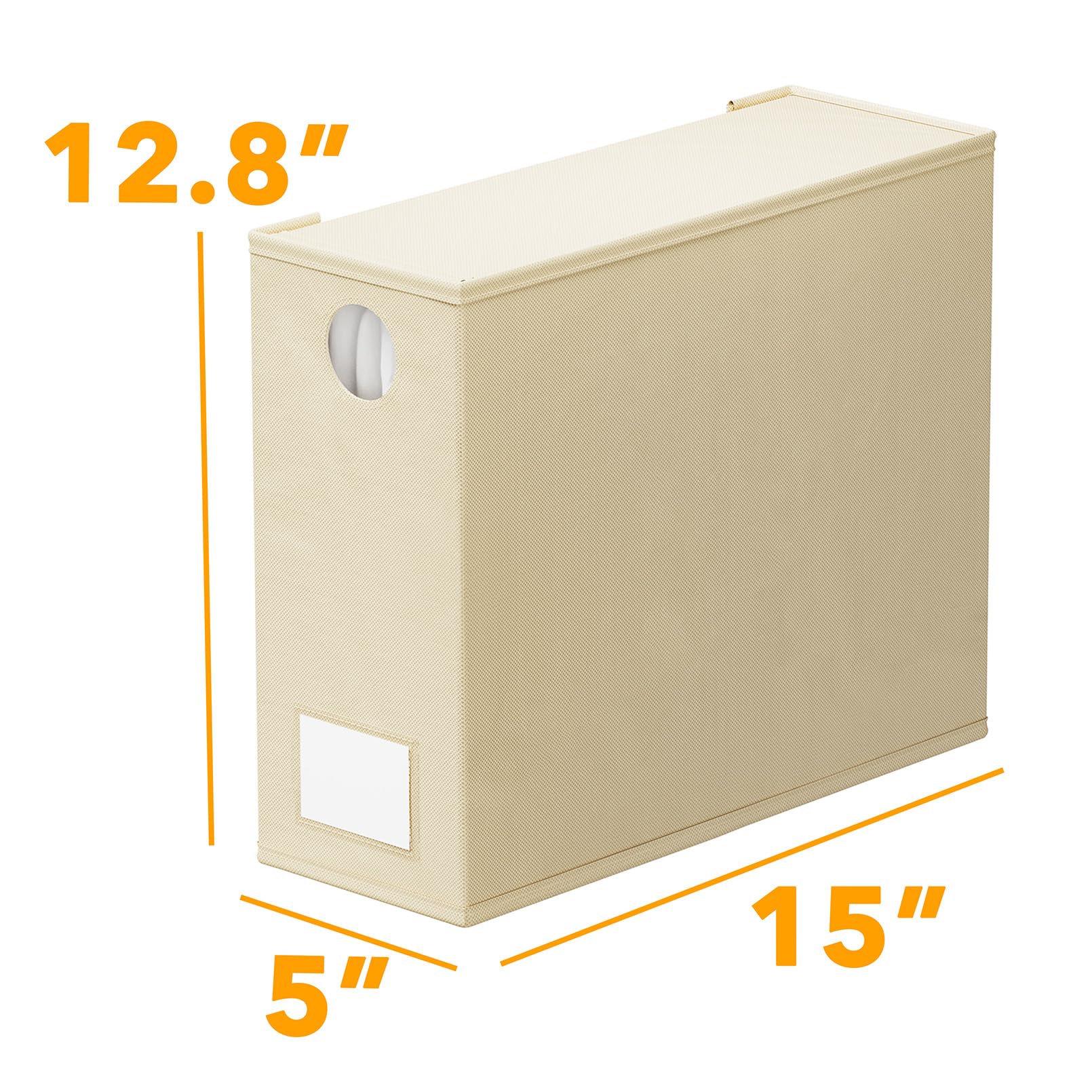 SpaceAid 8 Pack Bed Sheet Organizers and Storage, Foldable Sheet Organizer for Linen Closet, Sheets Set Folder Keeper with Window XL (Queen & King Size) Organizing Bedding Container, Beige