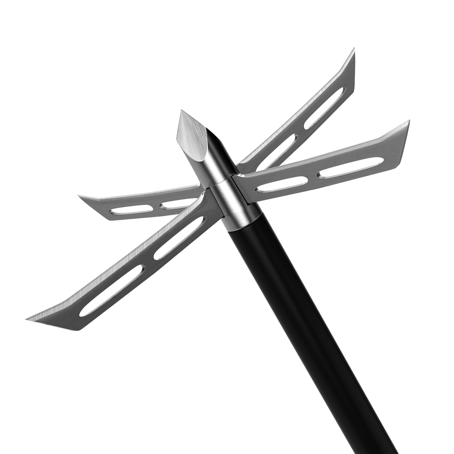 Sinbadteck Archery Broadheads, 3Pcs Pack 4 Fixed Blade Turkey Hunting Broadheads 200Gr Arrowhead Stainless Steel Bow and Arrow Hunting Tips