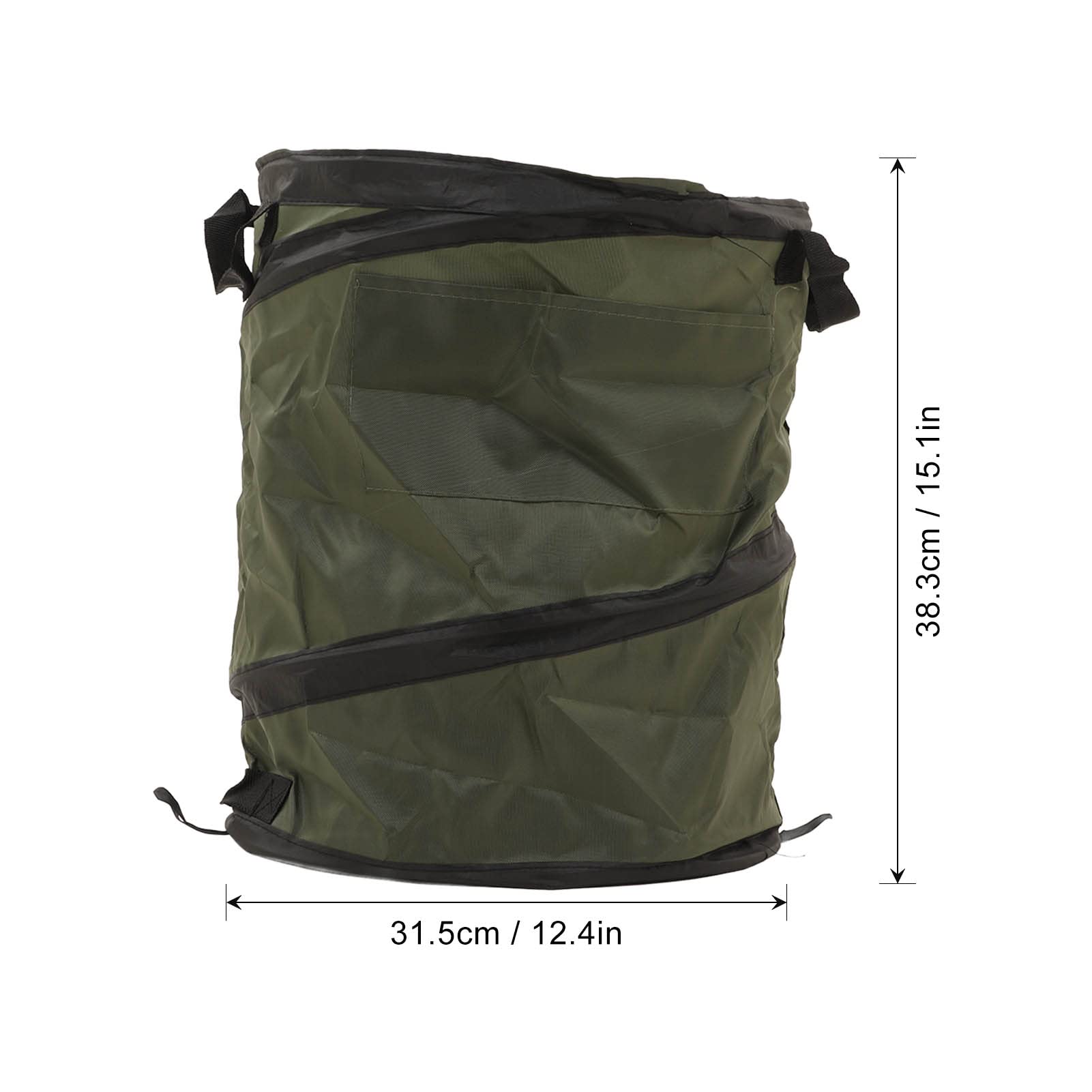 NOVAZEN Collapsible Camping Trash Can, Strong Bearing Capacity Oxford Cloth Garbage Can with Bottom Handle - Ideal for Picnic and Car Use