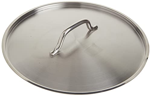 Update International Stainless Steel Stock Pot Cover, 24-Quart, Silver