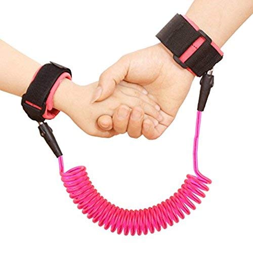 Premium and Adjustable Child Safety Harness | Safety Harness and Wrist Leash to Keep Child Safe | Light Reflective Strips ENSURES Visibility at Night (Pink)