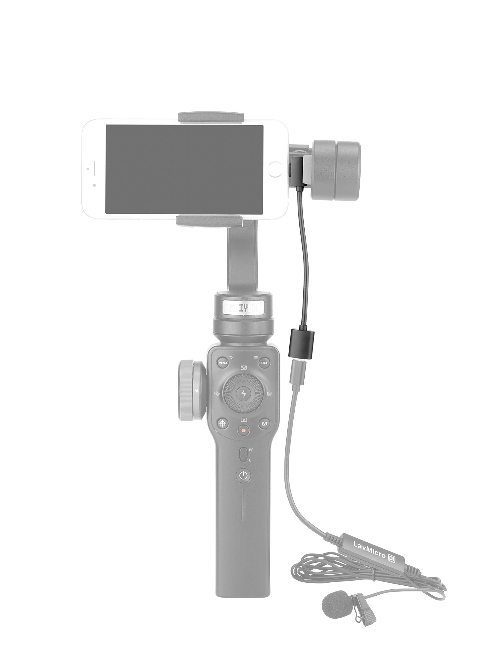 Saramonic Short Lightning Cable with Right-Angle Connector for iPhones Mounted in Gimbals (DITC80), M to F Right-Angle
