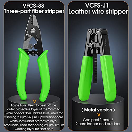YICIZOL 30km Visual Fault Locator,Optic Fiber Power Meter with FC,SC Connector, Optic Fiber Cleaver and FC/UPC(Male) to LC/UPC(Female) Adapter FTTH Tool Kits for CATV Engineering (YC-6S)