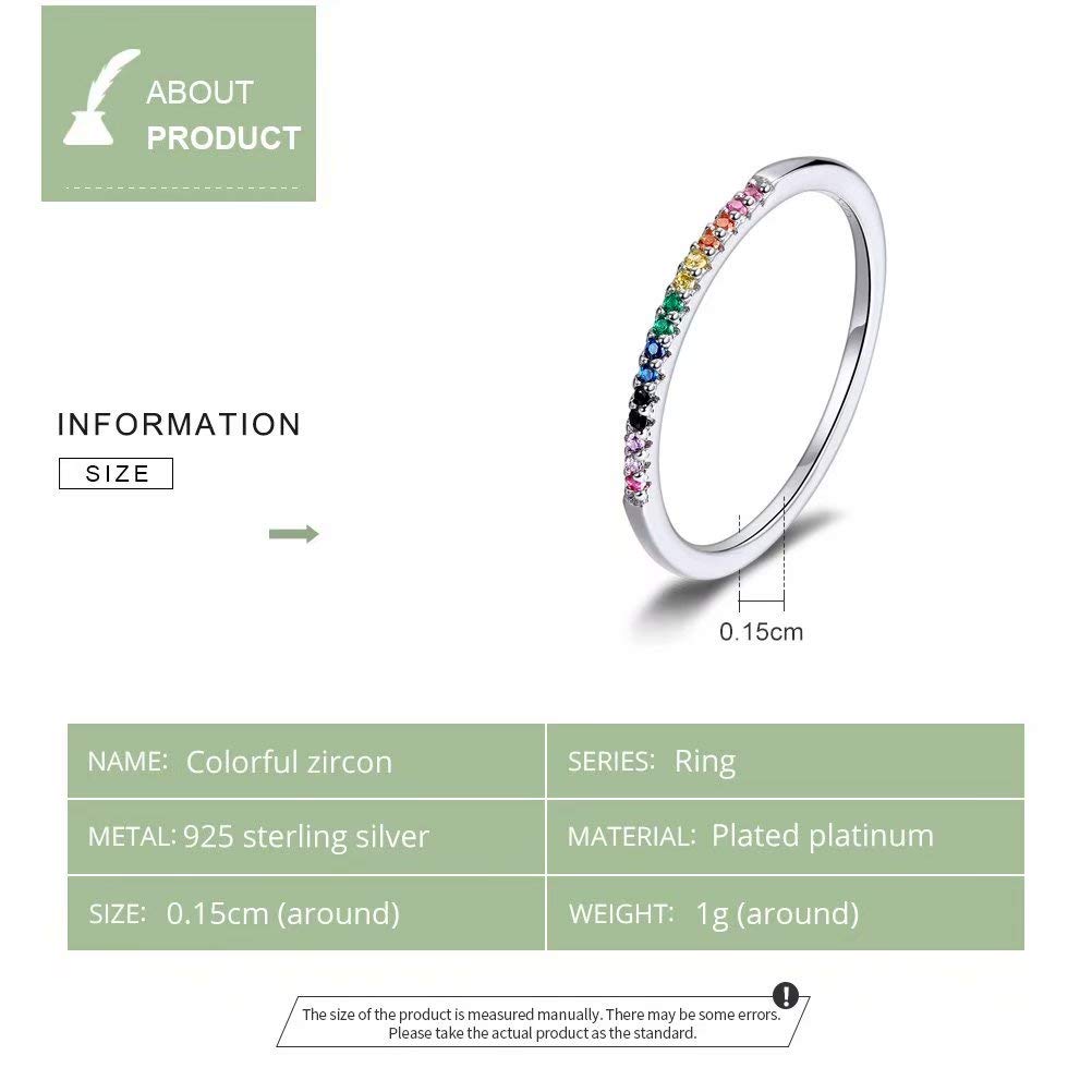 Qings Sterling Silver Ring Small Exquisite Ring As Surprise Gifts for All Ladies and Friends
