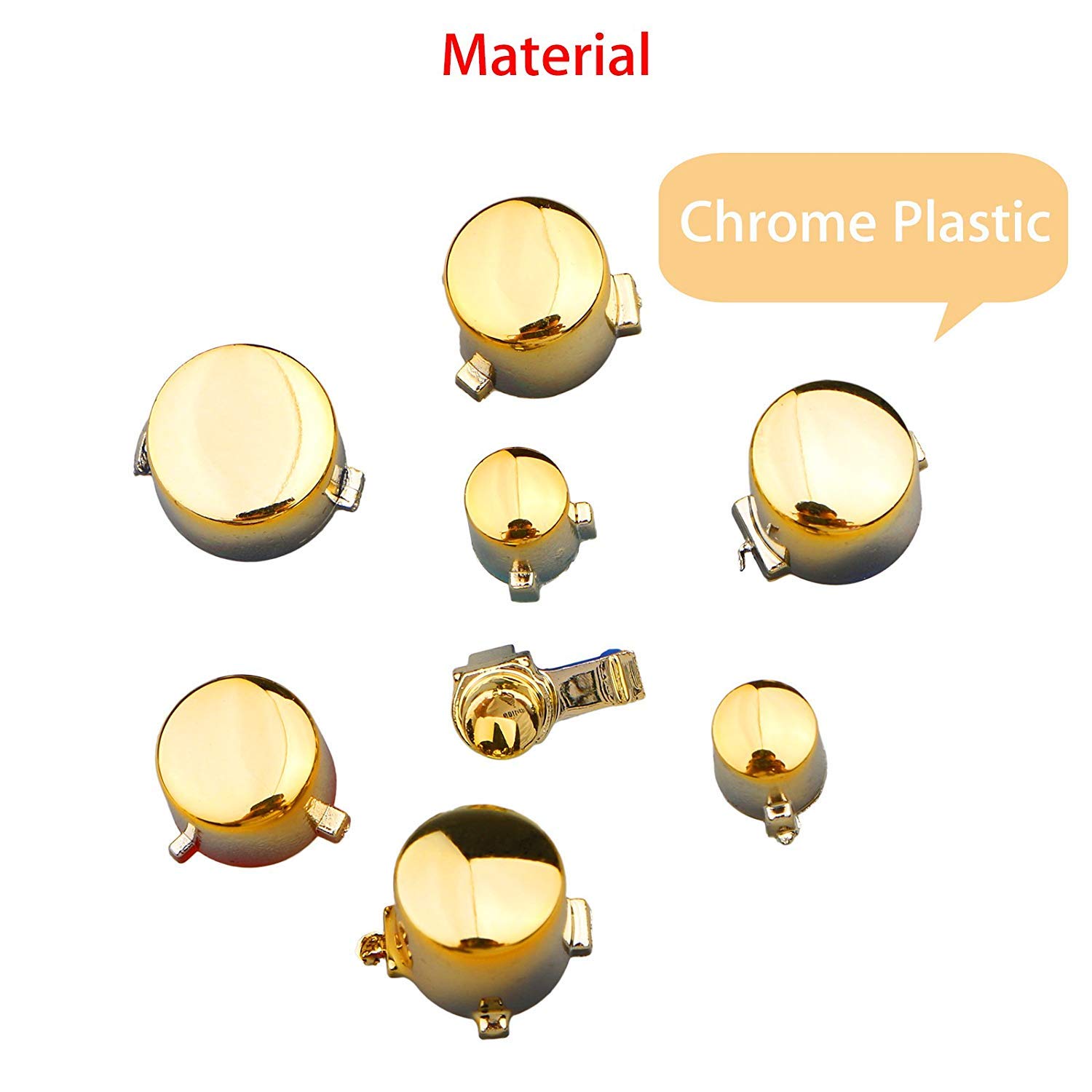 QINGYA Replaceable Controller Parts Compatible 18-in-1 Xbox One Elite Controller Accessories Set New Brand Controller Parts Compatible Replaceable Sets for Xbox One Elite (18-in-1 Gold)