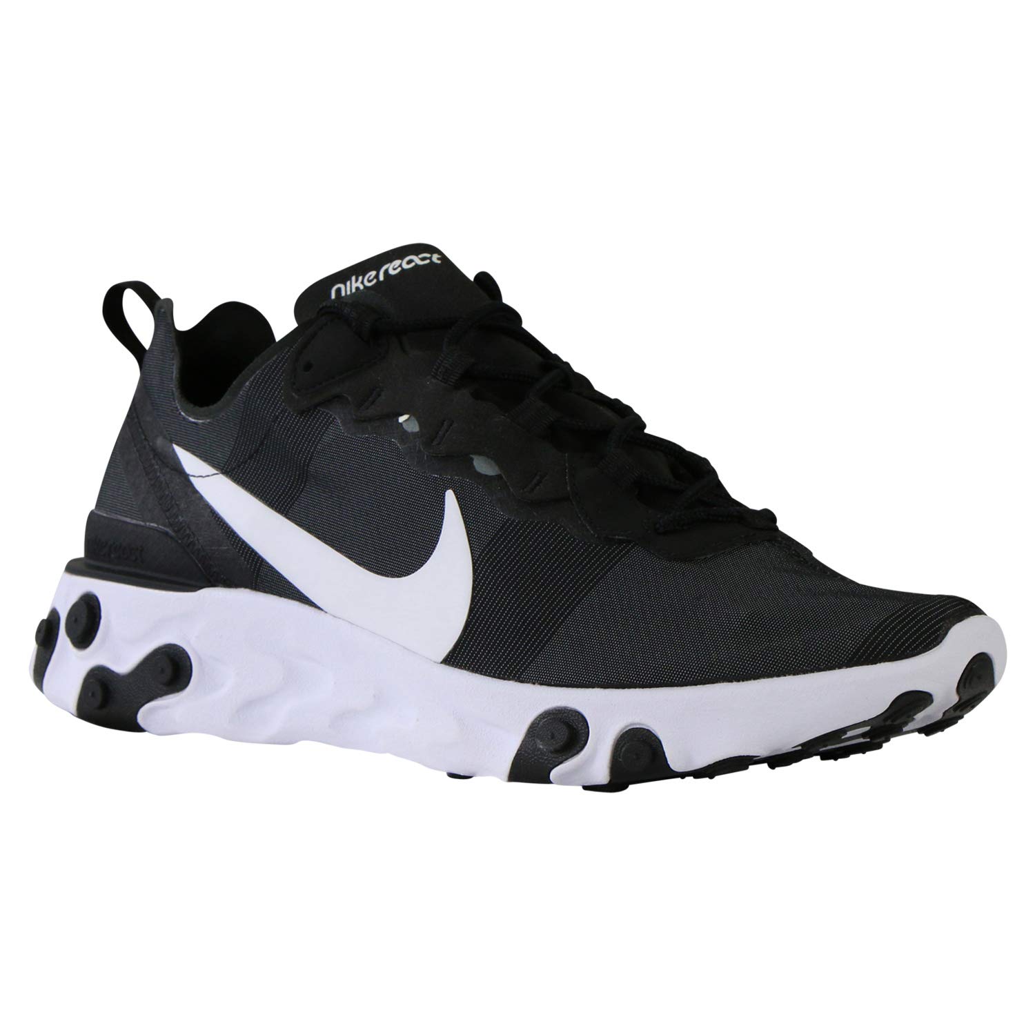 Nike Mens React Element 55 BQ6166 003 - Size 10 Black/White