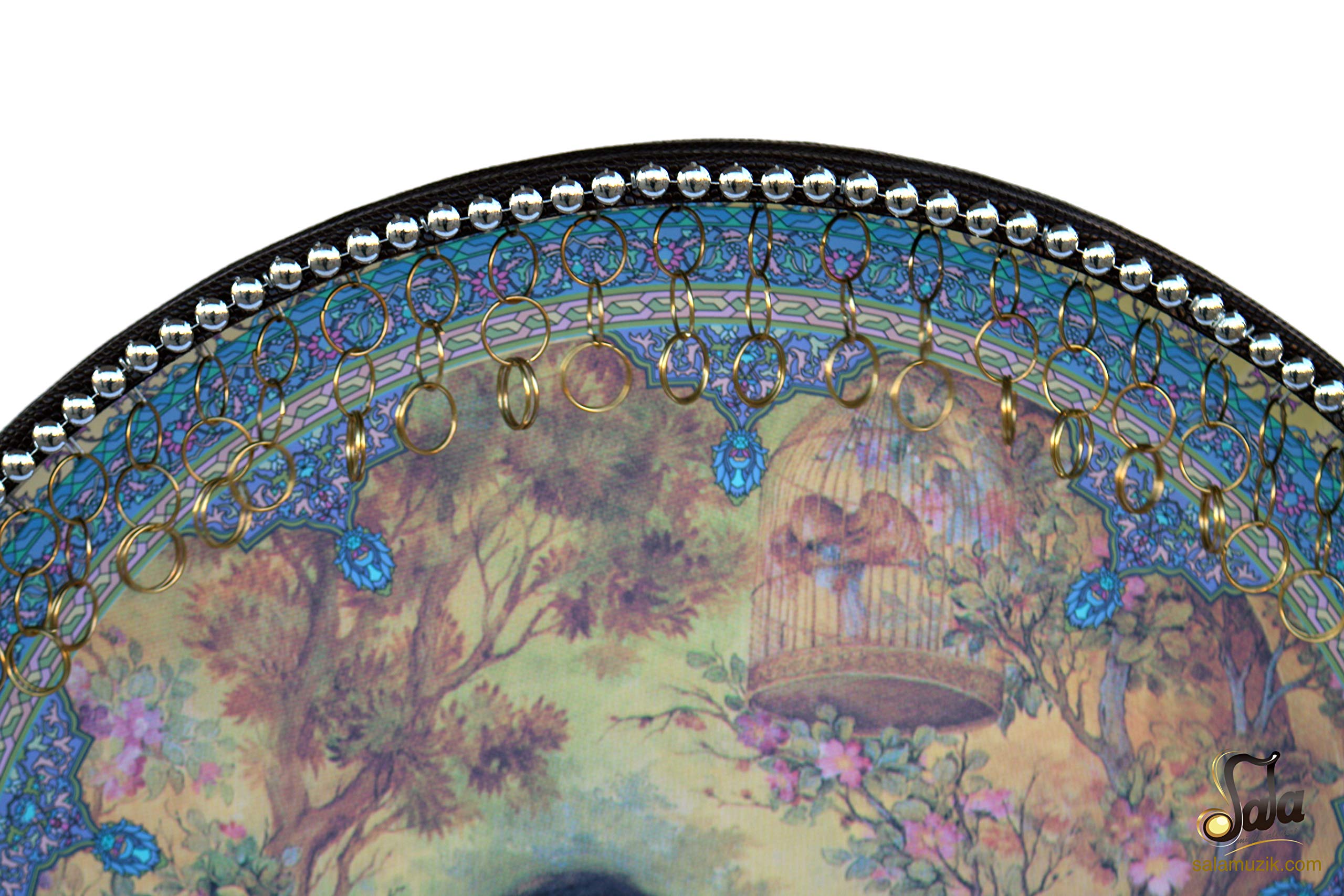 Persian Painting Daf, Deff, Def, Erbane, Bendir With Soft Case NDR-155