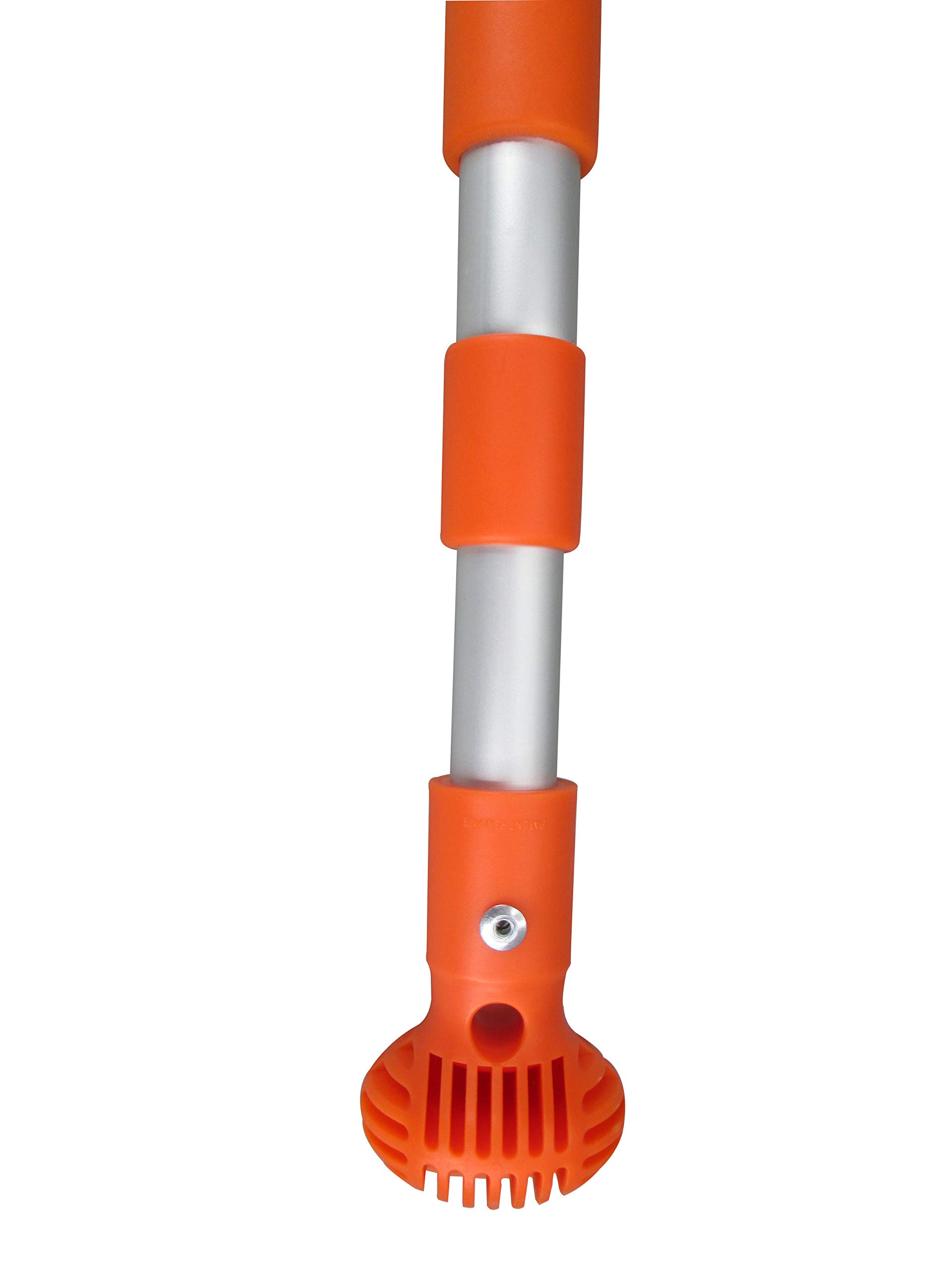 Pactrade Marine Boat Kayak Raft Set of 2 Mini Telescopic 21'' - 42'' Paddle Orange Blade Round Grip No Direction Limit (2 pcs)